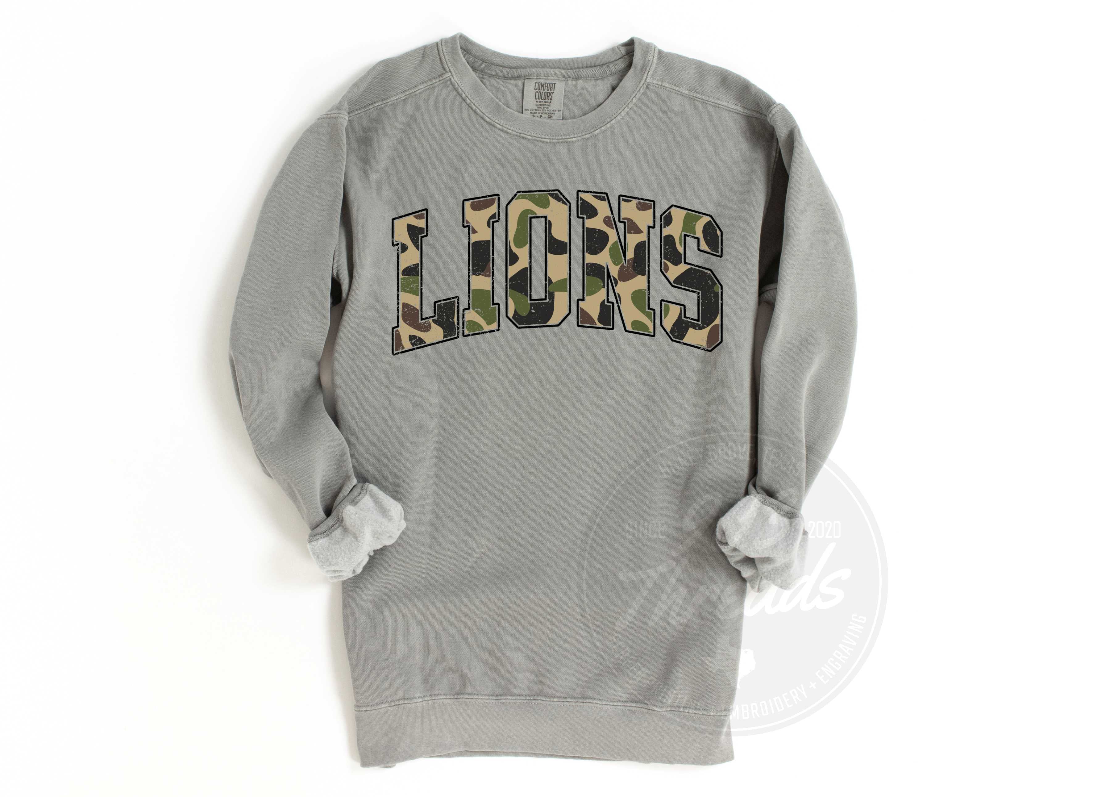 Lions Varsity Camo – 903 Threads